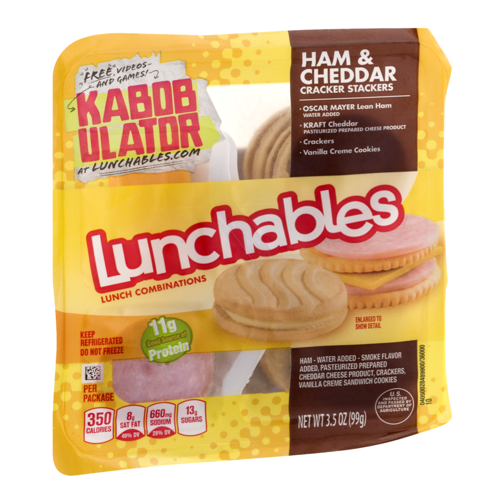 Lunchables Ham & Cheddar w Vanilla Cookie 3.5oz PKG | Garden Grocer