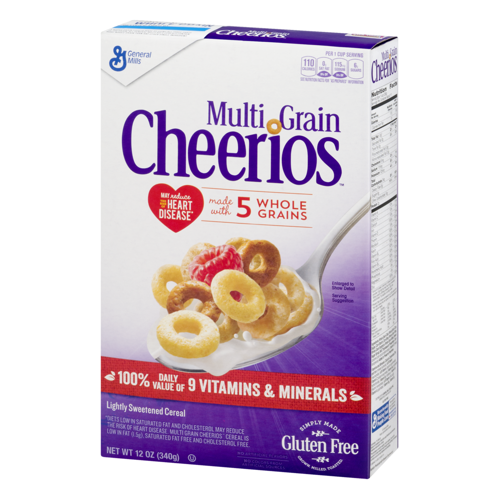 General Mills Cheerios MultiGrain Cereal 12oz Box | Garden Grocer