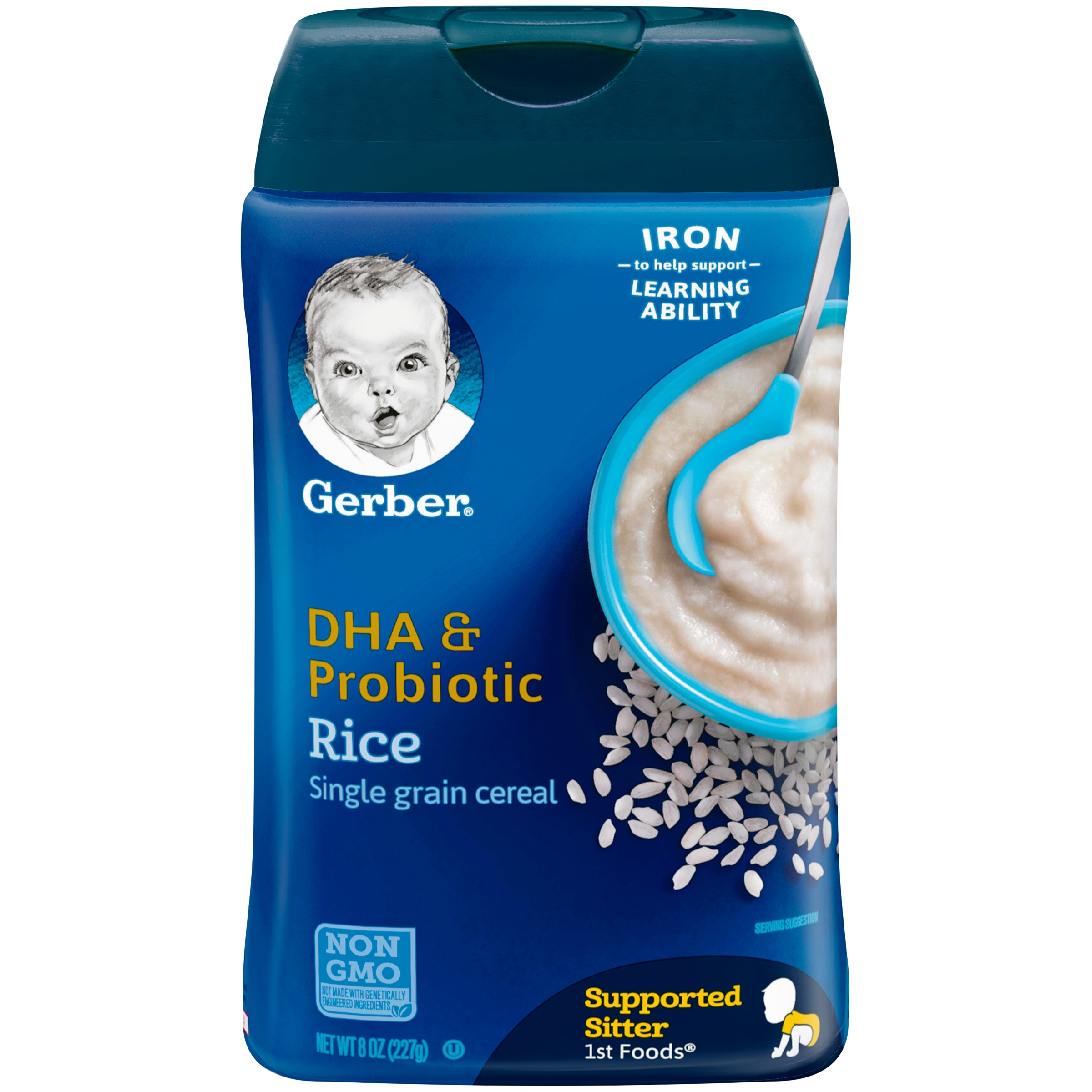 Gerber Cereals DHA Probiotic Rice Single Grain 8oz PKG Garden Grocer Gerber Cereals DHA Probiotic Rice Single Grain 8oz PKG Garden Grocer