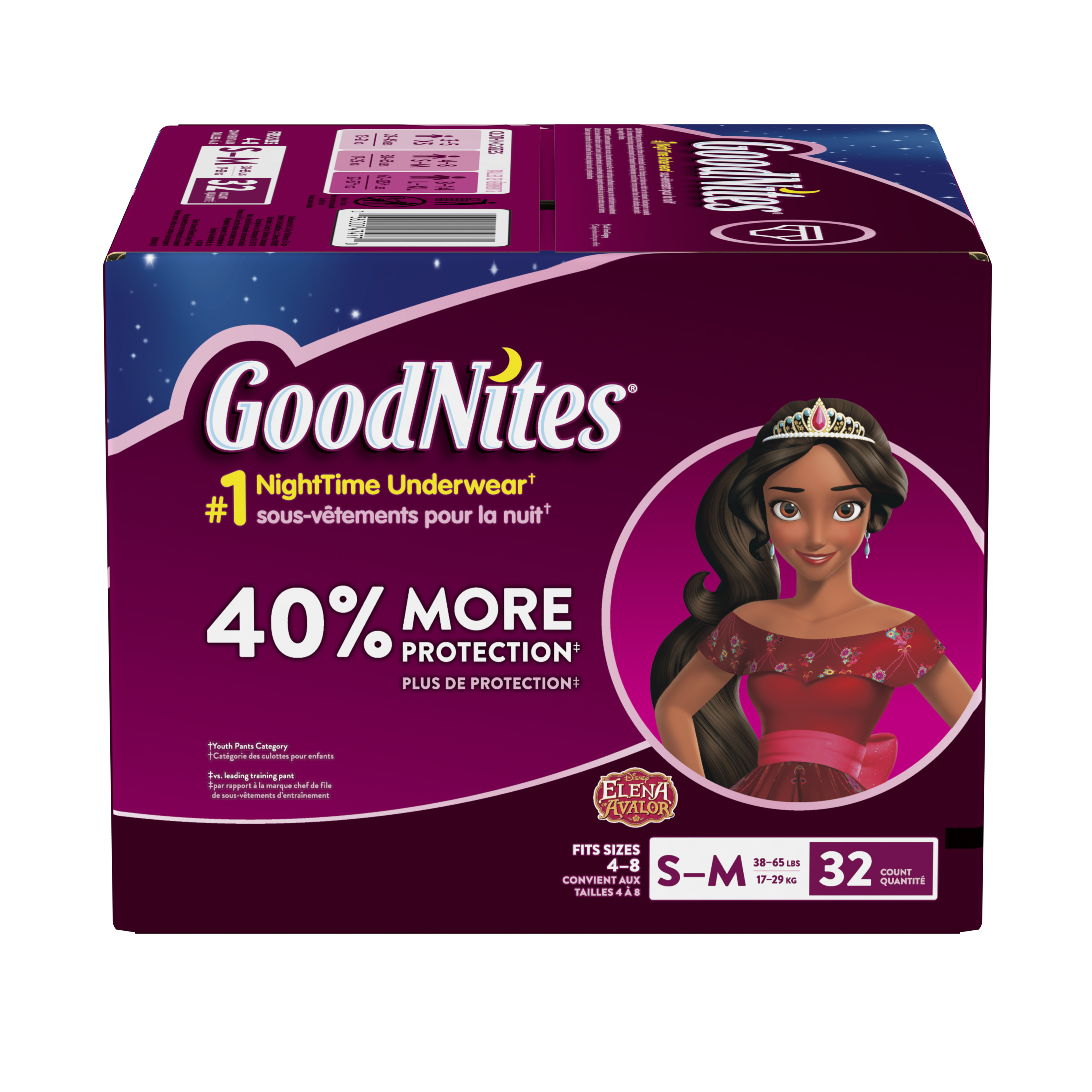 Goodnites Girls Underpants Small Medium 38-65LB Mega Pack 32CT | Garden ...