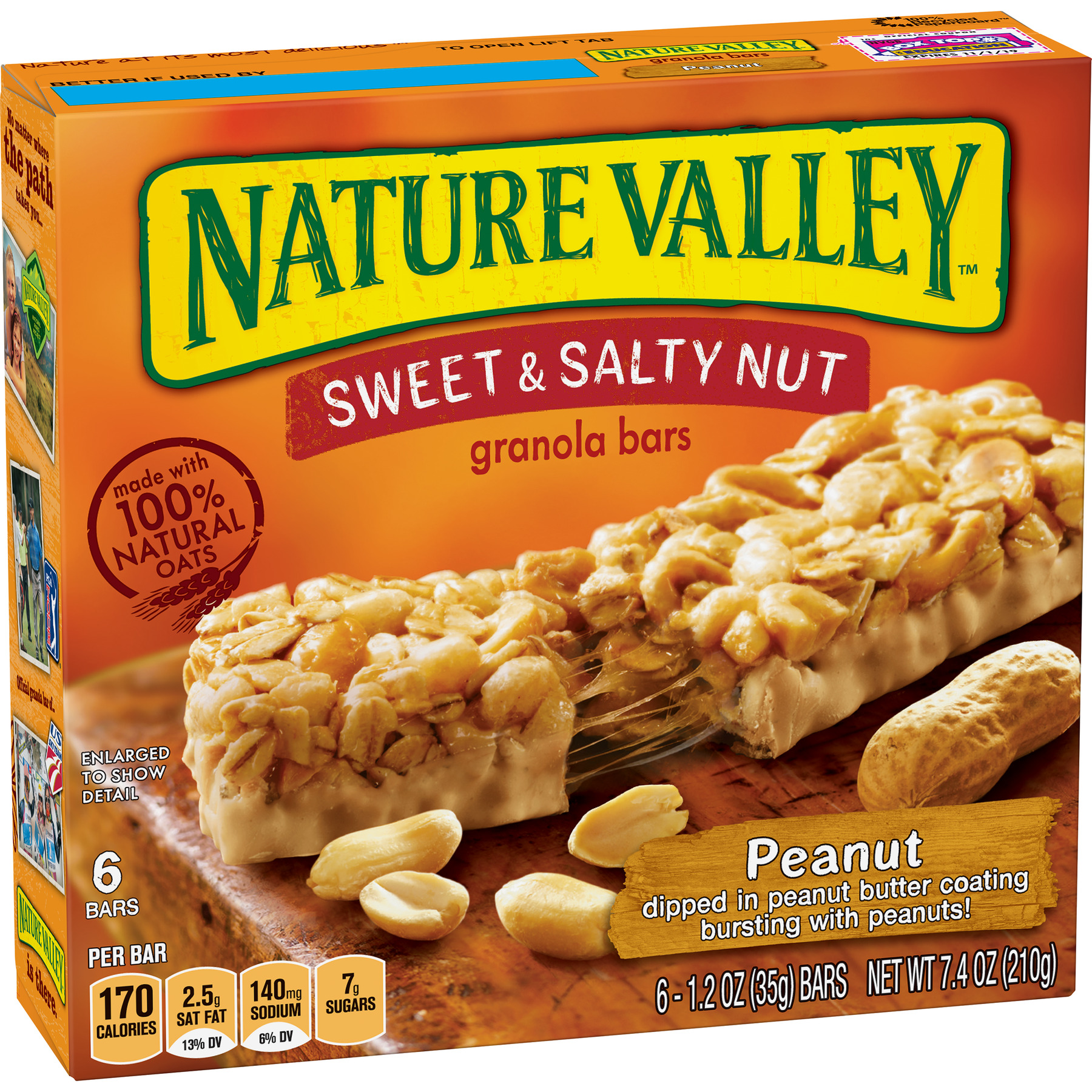 Nature Valley Sweet Salty Nut Peanut Granola Bars 6 Bars 7 4oz Nature Valley Sweet Salty Nut Peanut Granola Bars 6 Bars 7 4oz