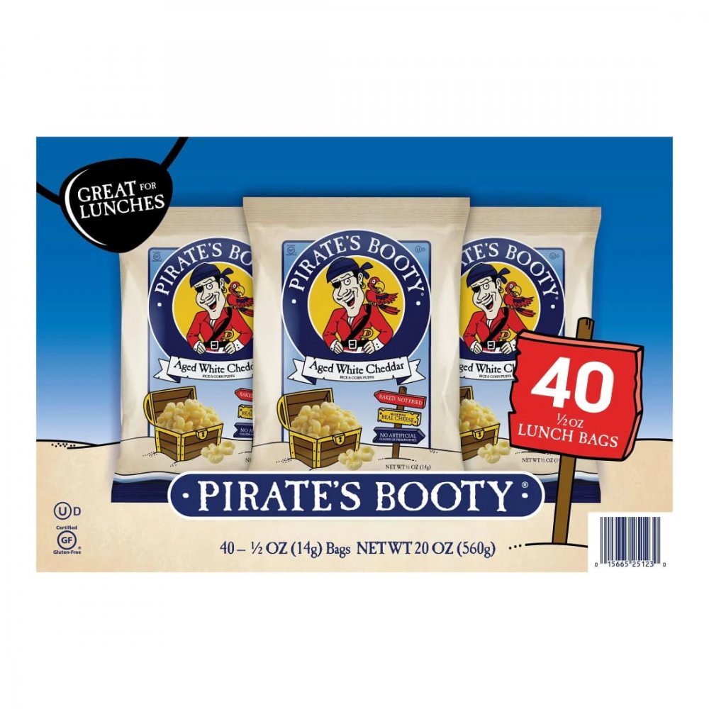 Pirate s Booty All Natural Puffed Rice Corn Snack Aged White Cheddar Pirate s Booty All Natural Puffed Rice Corn Snack Aged White Cheddar