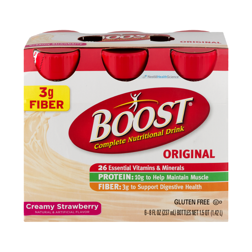 Boost Complete Nutritional Drink Original Creamy Strawberry 8oz EA 6PK ...