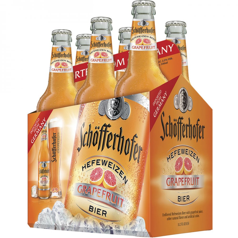 Schofferhofer Hefeweizen Grapefruit 6 Pack Bottles | Garden Grocer