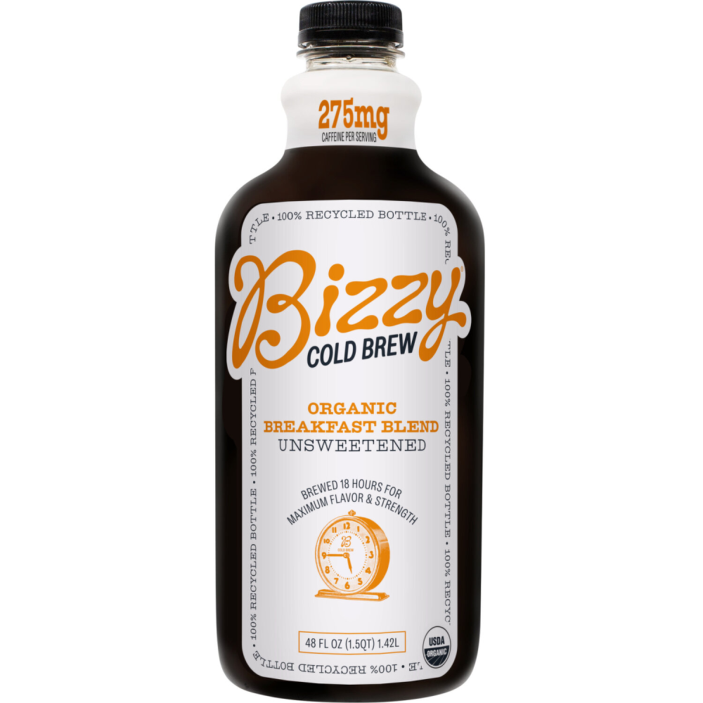 Bizzy Cold Brew Organic Breakfast Blend Unsweetened 48FL OZ | Garden Grocer